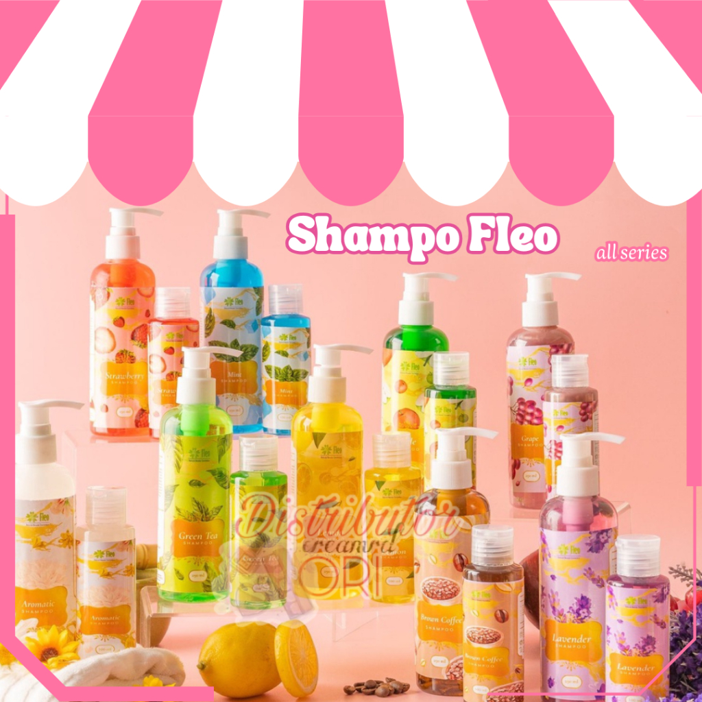 Jual Fleo Shampoo 100ml / 250ml Apel | Strawberry | Mint | Lemon ...