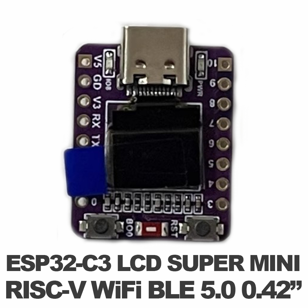 Jual ESP32-C3 LCD OLED Board RISC V WiFi BLE 5.0 0.42 Display Super Mini Portable | Shopee Indonesia