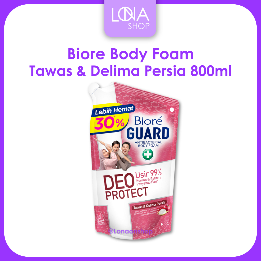 Jual Biore Guard Deo Protect Tawas & Delima Persia 800ml | Sabun Mandi ...