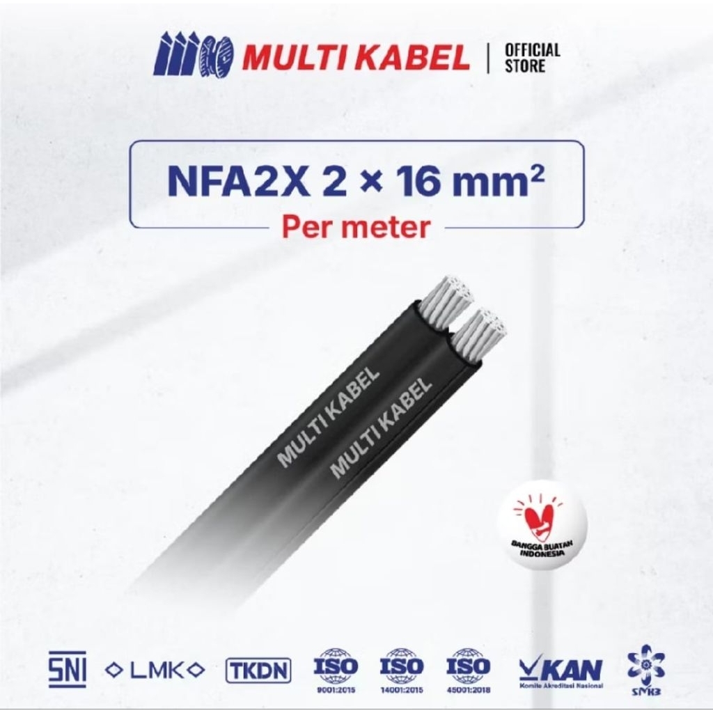 Jual FLASH SALE MULTI KABEL SPLN/SNI/LMK/ISO NFA 2X16 Kabel Tiang ...