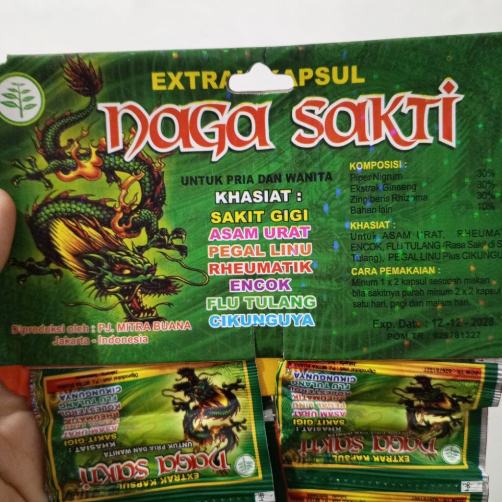 Jual KAPSUL NAGA SAKTI ISI 20 SACHET OBAT ASAM URAT | Shopee Indonesia