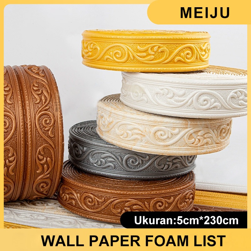 Jual 2.3Meter Wall Border List / Wallborder Foam 3D /Walpaper List Foam ...