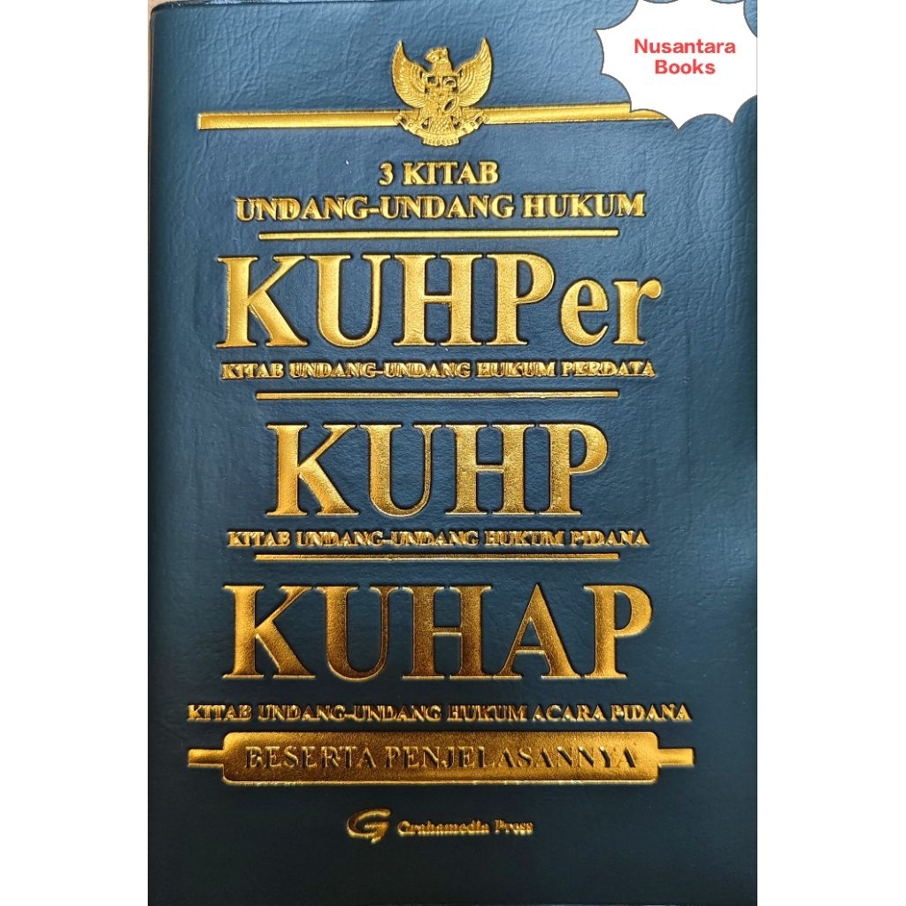 Jual 3 Kitab Undang Undang Hukum KUHPer KUHP (2023) KUHAP Kalaf Cover | Shopee Indonesia