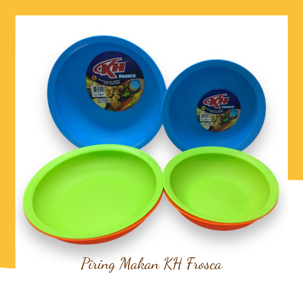 Jual Piring Makan Dalam KH Frosca Ukuran M Dan L ( Satuan ) | Shopee ...