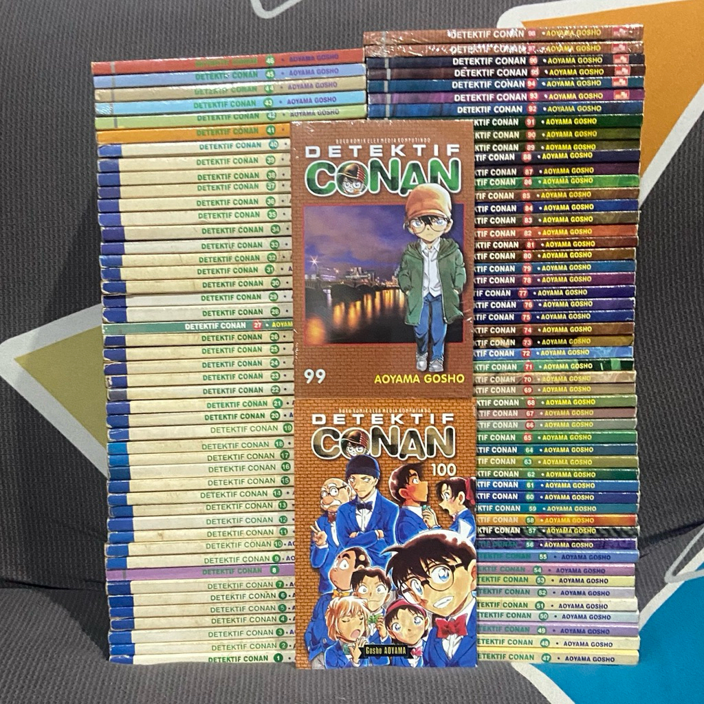 Jual Paket Buku Komik Detektif Conan Vol 1-100 Fullset Fulset Set Lengkap | Shopee Indonesia