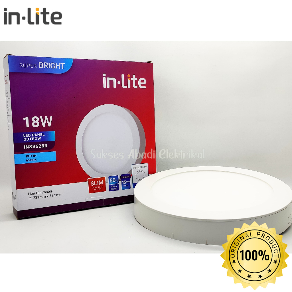 Jual Downlight Inlite Outbow Bulat 18w **BER-GARANSI** INSS 628S Round ...