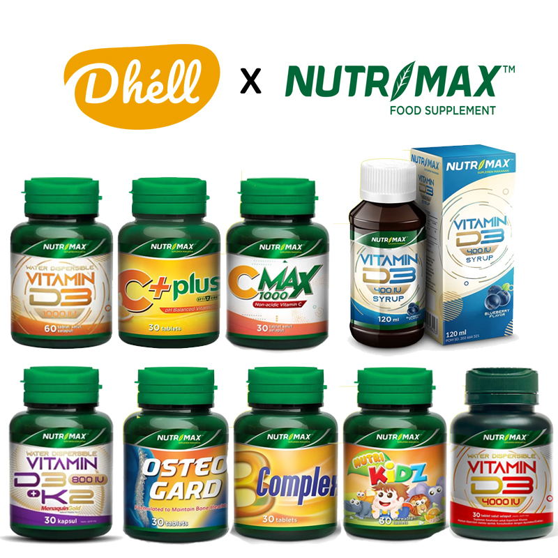 Jual Nutrimax Vitamin D3 1000 IU 60 Tablet/Vitamin D3 400IU Syrup/Osteo ...