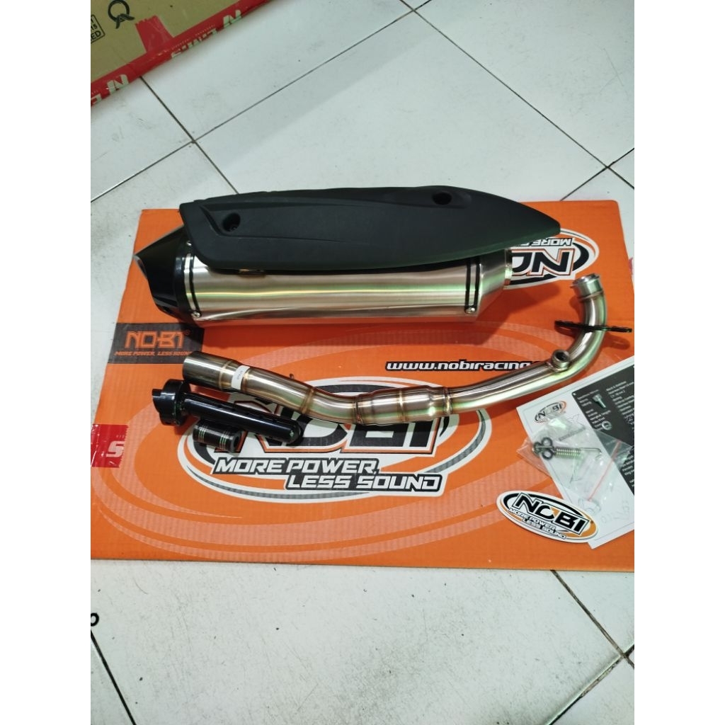 Jual KNALPOT NOBI BOLD X STAINLESS HONDA STYLO 160 / new n max turbo ...
