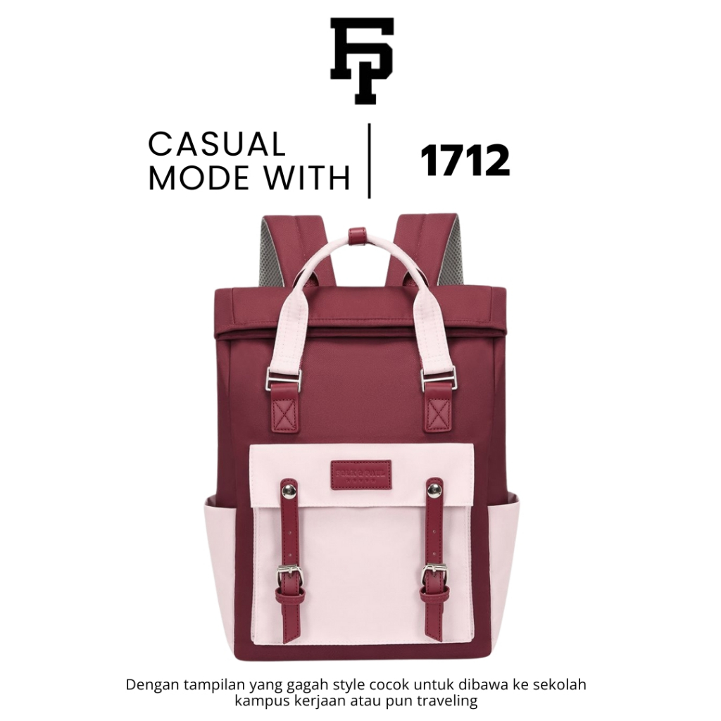 Jual Folk And Paul Tas Doughnut Medium Sekolah Anak SD SMP SMK Bahan ...