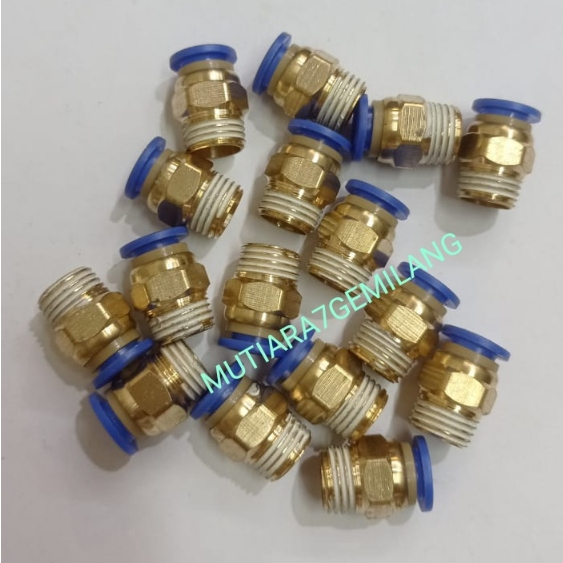 Jual FITTING MALE LURUS PNEUMATIC / FITTING MPC / FITTING PC / FITTING ...
