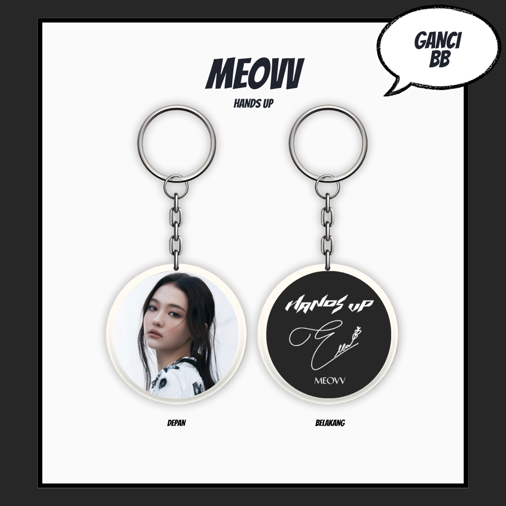 Jual KEYCHAIN MEOVV HANDS UP GANCI BOLAK BALIK GANTUNGAN KUNCI KPOP ...