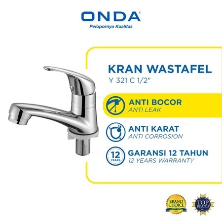 Jual KRAN WASTAFEL ONDA Y 321 C 1/2" | Shopee Indonesia