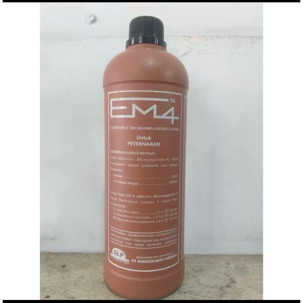 Jual pupuk organik cair EM4 coklat peternakan 1 liter | Shopee Indonesia