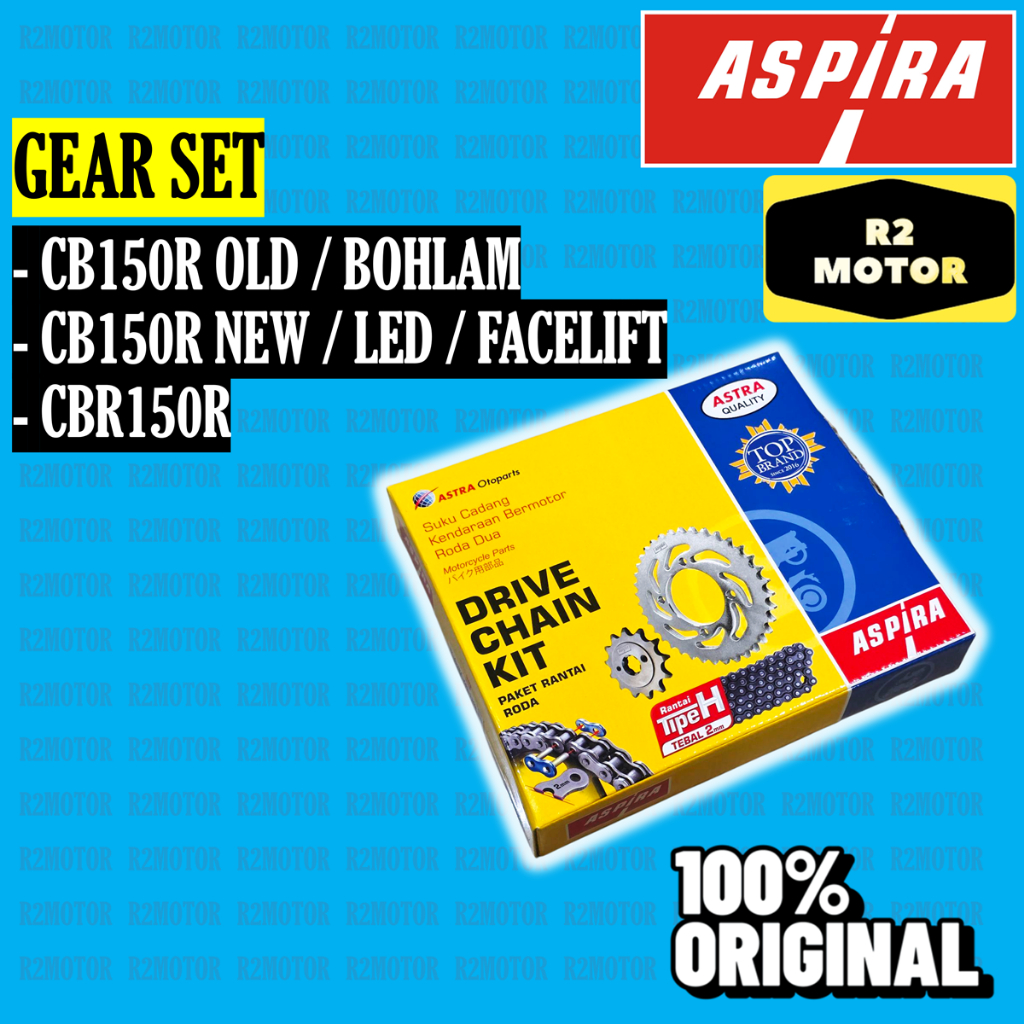 Jual ASPIRA GEAR GER GIR SET K15 K45 CB150R CBR150R LAMA OLD BARU NEW ...