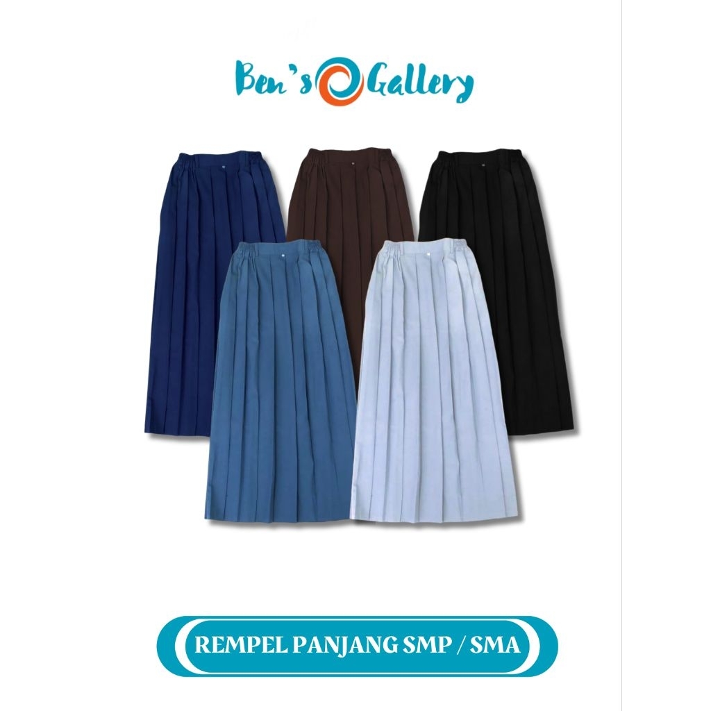 Jual Rok Sekolah SMP MTS SMA SMK / Rok Panjang Seragam Sekolah Osis Pramuka / Rok Rempel Sekolah ...