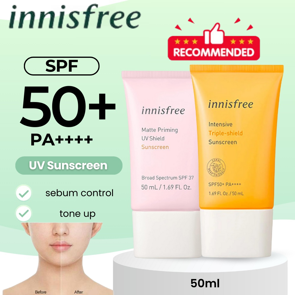 Jual 【COD ORI】Innisfree Sunscreen 50ML/ Tabir Surya Wajah / Innisfree ...