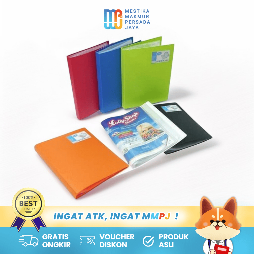 Jual Bantex Display Book / Map File Dokumen A4 10 Pocket Transparan ...