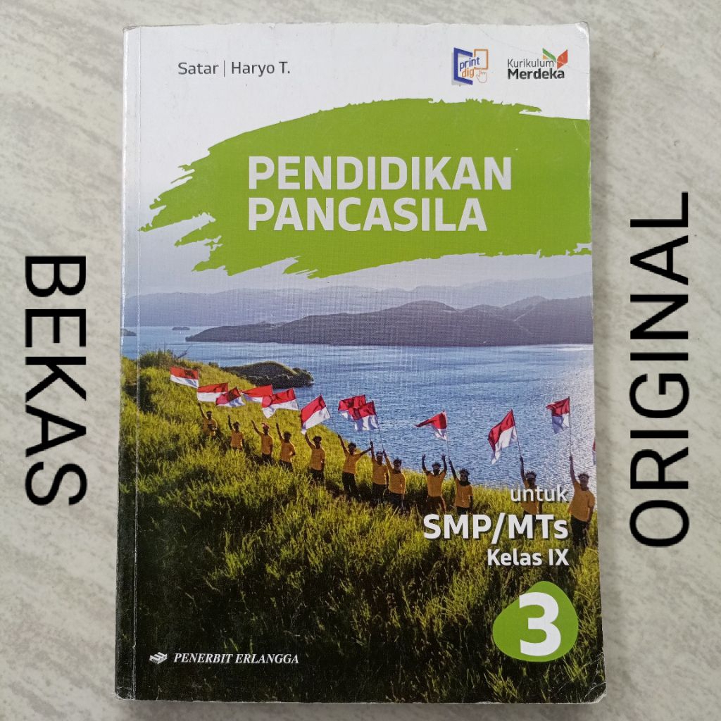 Jual Buku PPKN PKN Pendidikan Pancasila Kelas 9 IX 3 III SMP MTS Penerbit Erlangga Kurikulum ...
