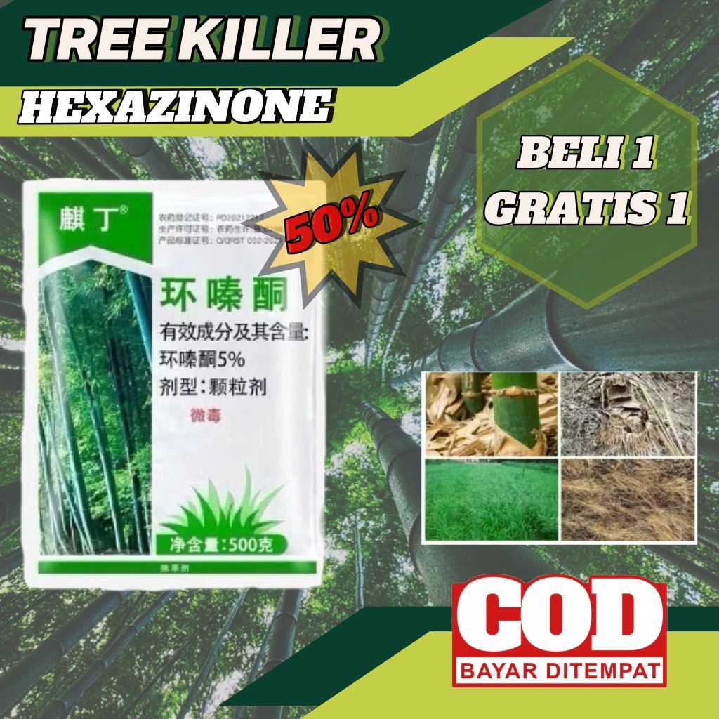 Jual Tree Killer Hexazinone Pembasmi Semua Jenis Pohon Sampai Ke akarnya dan Rumput Liar .Beli 1 ...