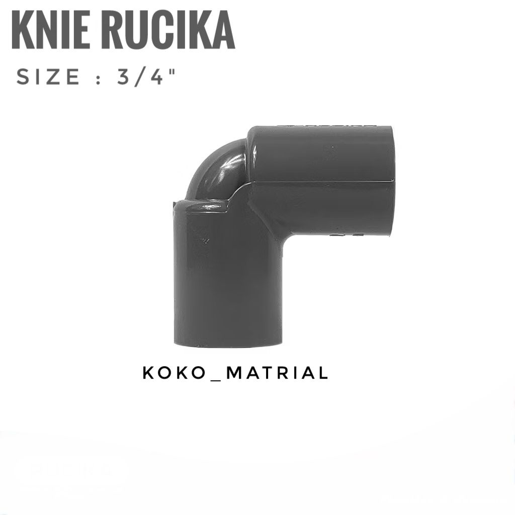 Jual Elbow 3/4 Inch Rucika Pvc Kniee / Knee Ukuran 3/4" 90° Sambungan ...