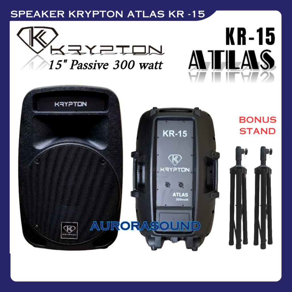 Jual SPEAKER KRYPTON ATLAS KR 15 SPEAKER PASIF 15 INCH 15IN 15 ...