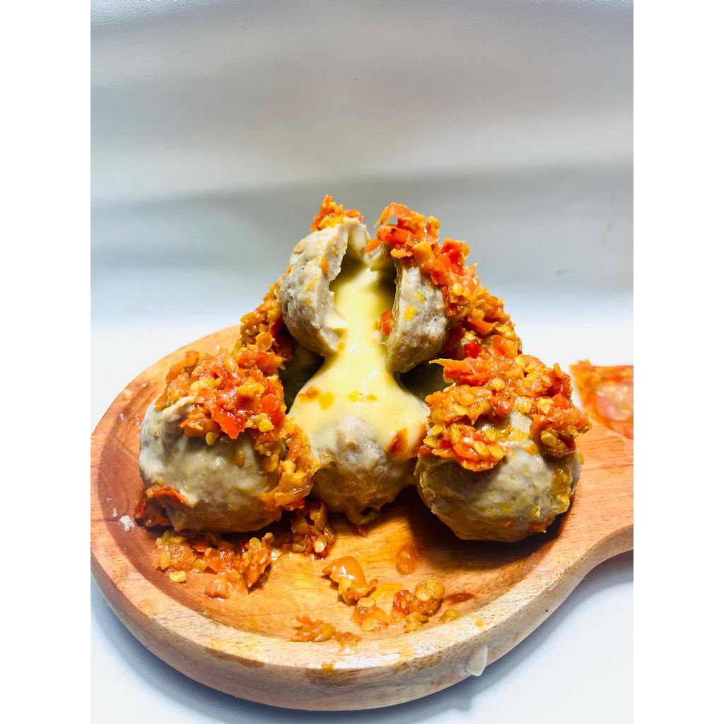 Jual Bakso Mozzarella Sambal Bawang Khas tabsoenak | Shopee Indonesia