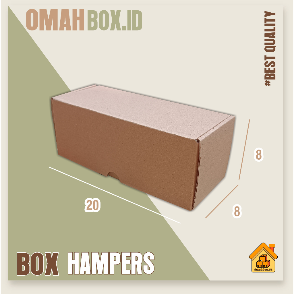 Jual Kardus Box Hampers 20x8x8 cm E FLUTE | kardus box polos | kardus ...