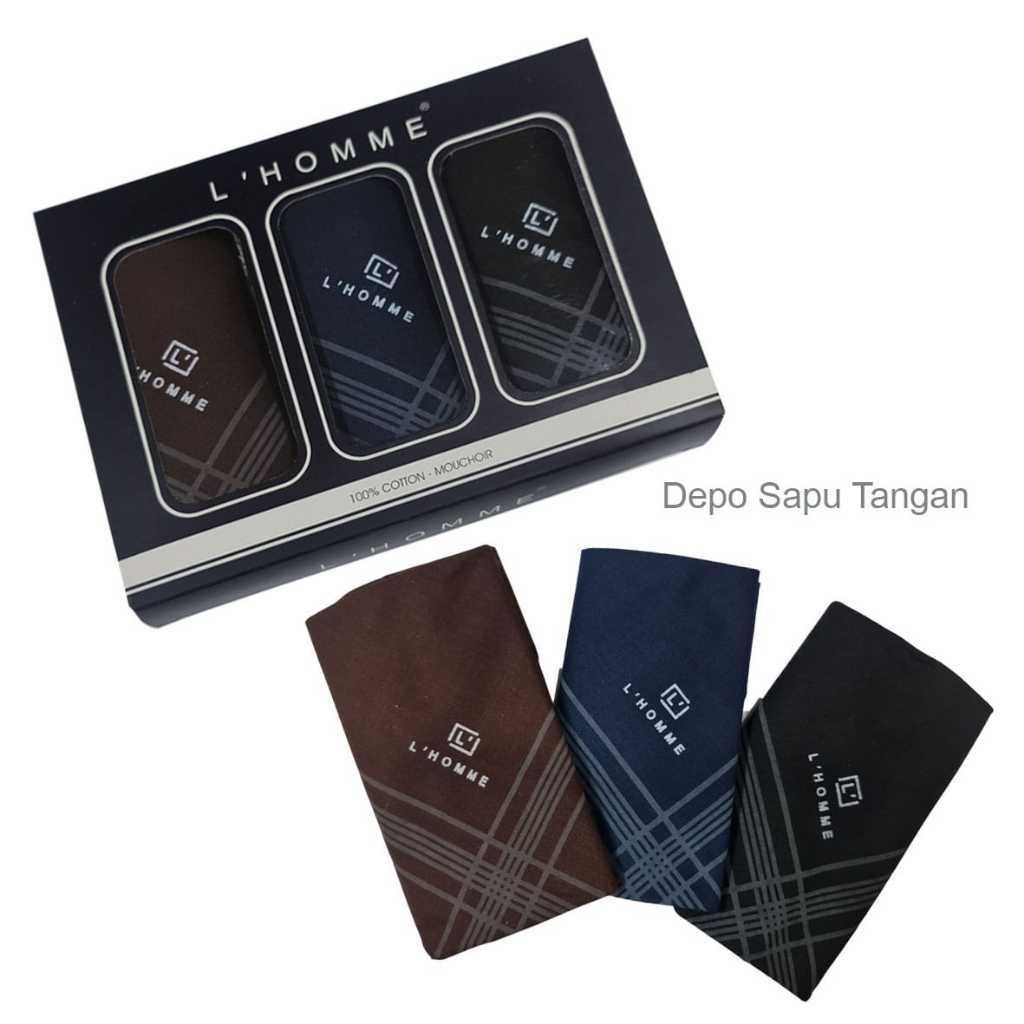 Jual Sapu Tangan Pria / Selampe Pria ( Dasar Warna ) isi 6 | Shopee ...