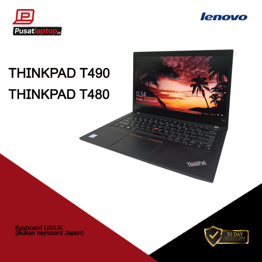 Jual Lenovo Thinkpad T490 Core i5 Gen8 RAM 16GB SSD 512GB 14Inch ...