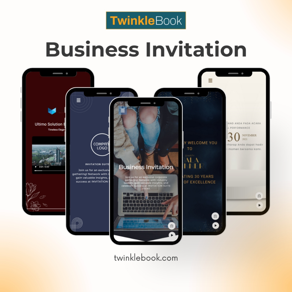 Jual Undangan Digital Tema Bisnis ( Business Digital Invitation ...