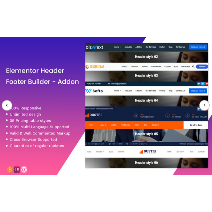 Jual Elementor Header Footer Builder - Addon | Plugin | Header | Footer | Website | Wordpress ...