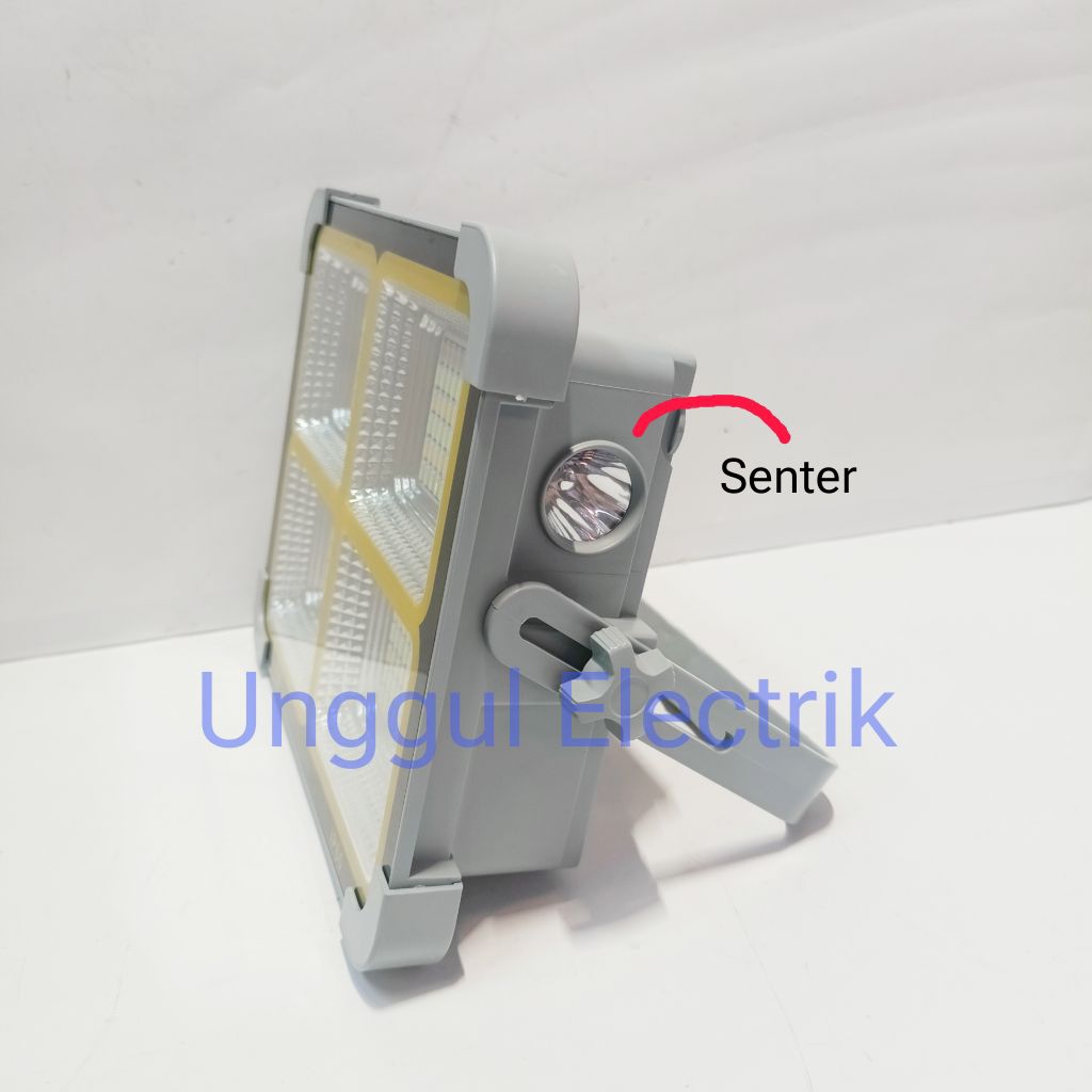 Jual Lampu Emergency 3 warna + Senter + USB sorot tenaga surya flood ...