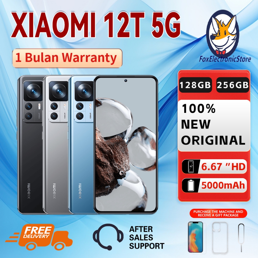 Jual XIAOMI 12T 5G Ram 8/128GB 8/256GB NFC NEW ORIGINAL100% INTER ...