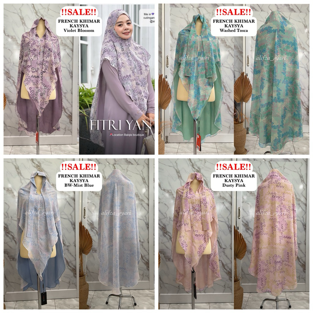 Jual NEW FRENCH KHIMAR SISESA ORIGINAL | Shopee Indonesia