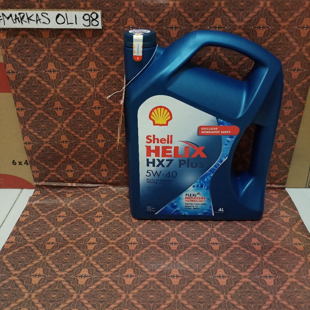 Jual OLI MOBIL SHELL HELIX HX7 plus 5w-40 4liter galon | Shopee Indonesia