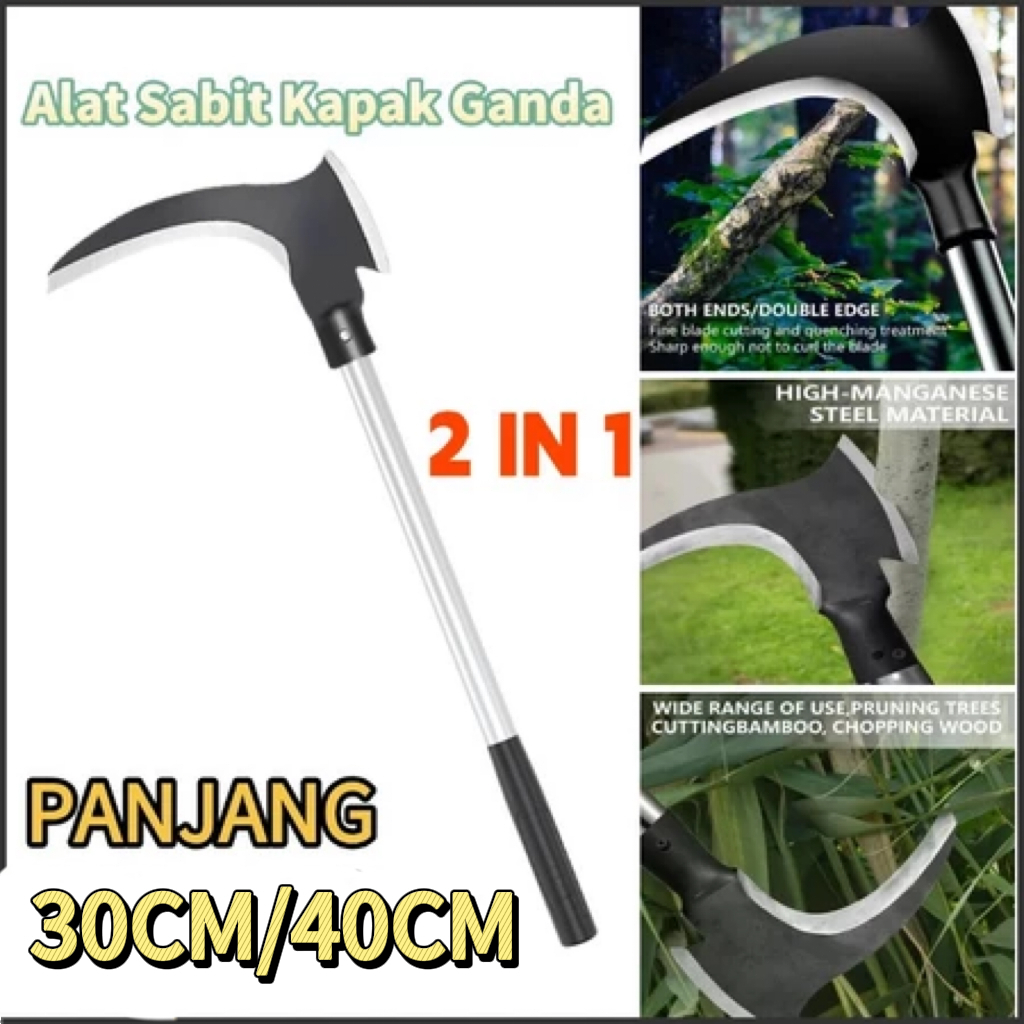 Jual Pemangkas Sabit kapak Ganda Pemangkas Rumput Multifungsi 6722/ART ...