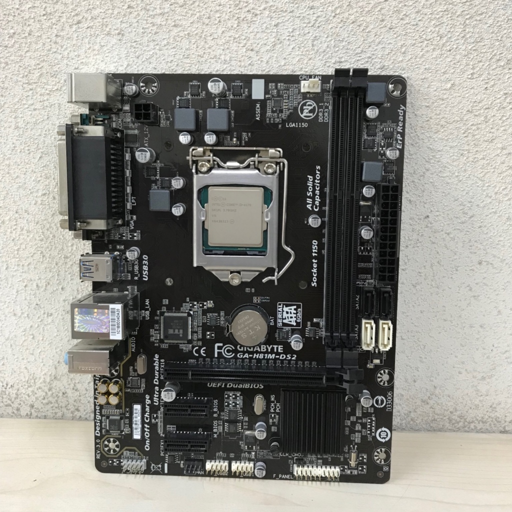 Jual MOBO GIGABYTE H81M SOCKET 1150 - PROSESOR I3 GEN 4 - FAN - BRACKET ...