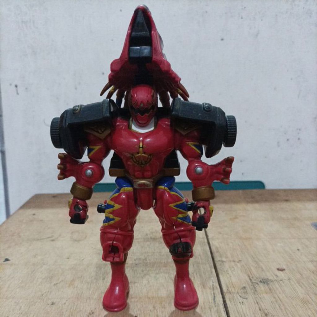 Jual Power Rangers Dino Thunder Red Rangers transform ori | Shopee ...