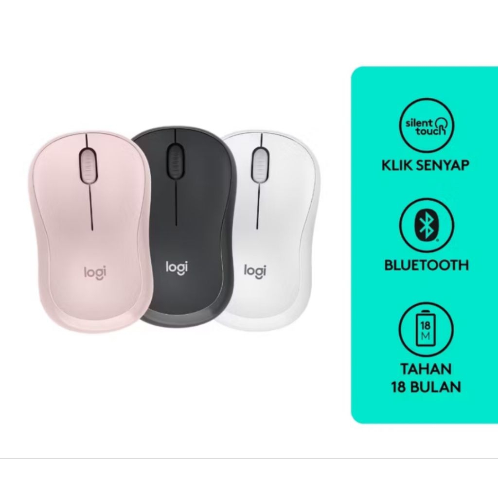 Jual Logitech M241 Silent Bluetooth Mouse, Wireless, Ringkas, Portable ...