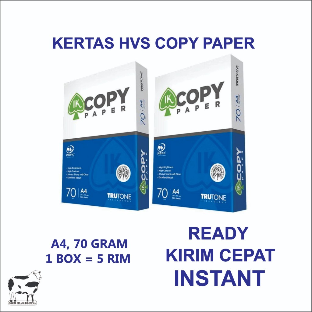 Jual Ay00! Kertas HVS A4 70 Copy Paper 1 Box (Print dan foto copy ...