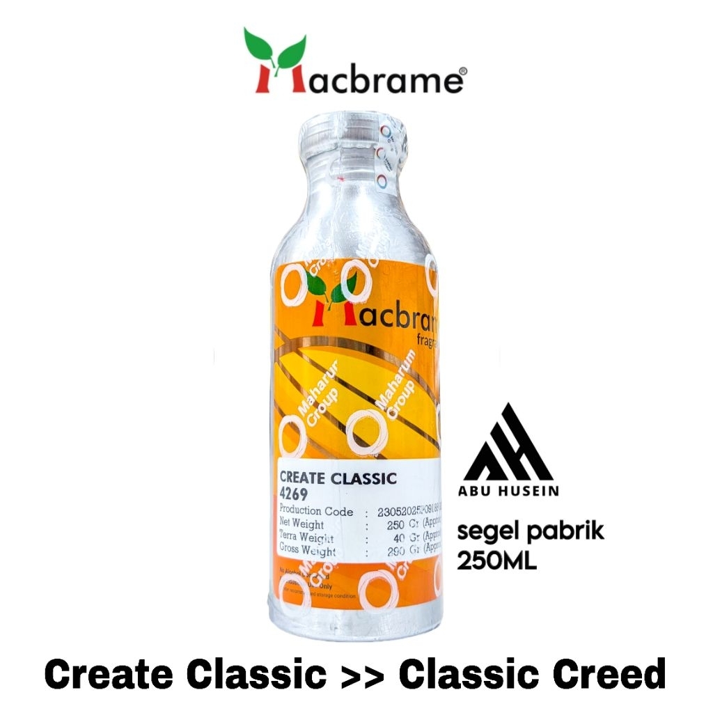Jual CREATE CLASSIC // CLASSIC CREED 250ML SEGEL PABRIK PRODUK MACBRAME ...