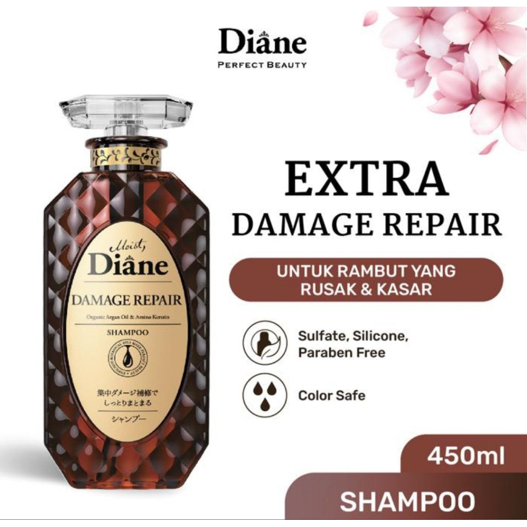 Jual Moist Diane Damage Repair Shampoo 450ml | Shopee Indonesia