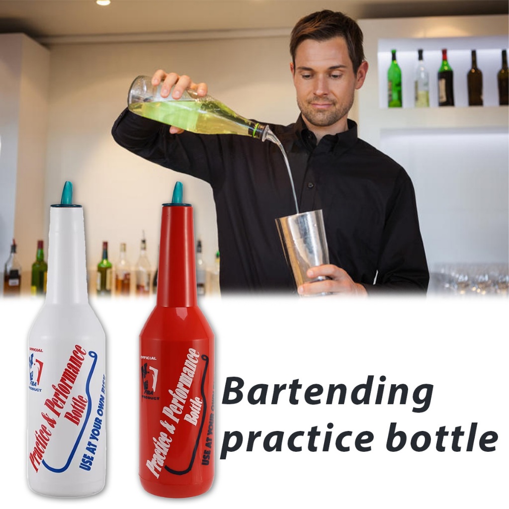 Jual Cocktail Shaker Botol Latihan Bartender Flair Bottle Plastik Botol ...