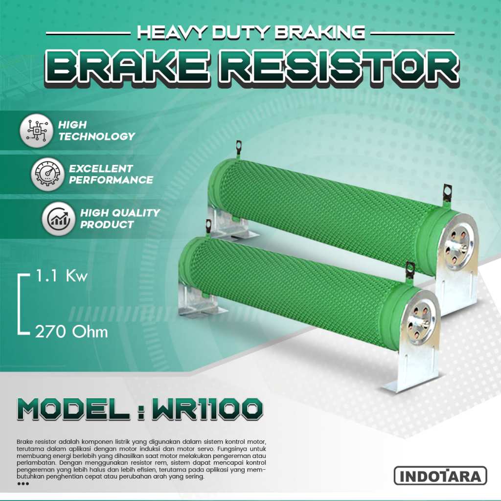 Jual Brake Resistor 1.1 kW 270 Ohm - WR1100 | Shopee Indonesia