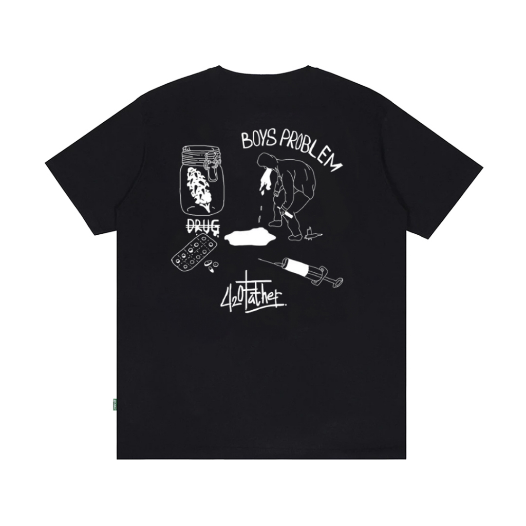 Jual Kaos 420father Boys Problem Black X TSPA 5004 Cotton 24s (2V ...