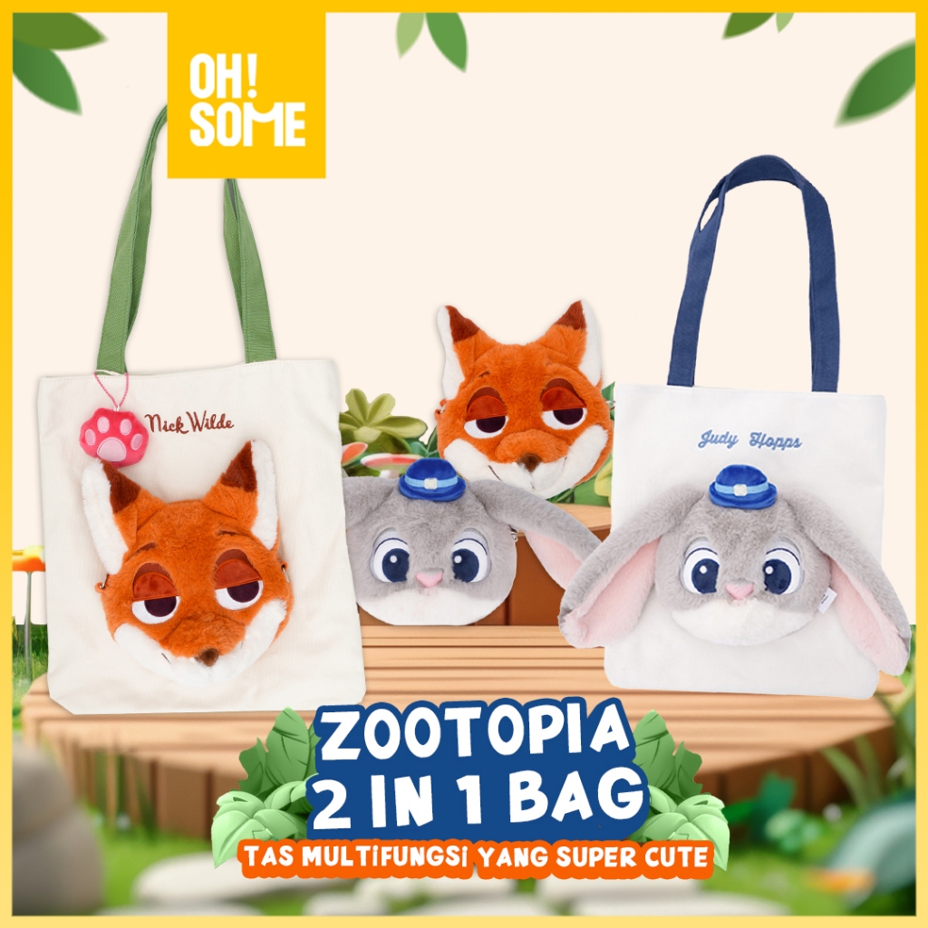 Jual 【OHSOME x Disney】- Egradable Disney Zootopia Series Judy 2in1 Bag ...