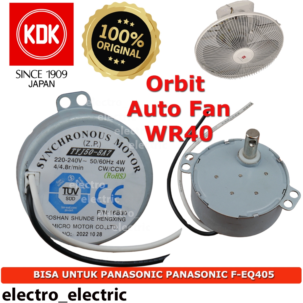 Jual KDK Synchronous Motor Orbit Fan WR 40 - Rotary Kipas Orbit KDK WR ...