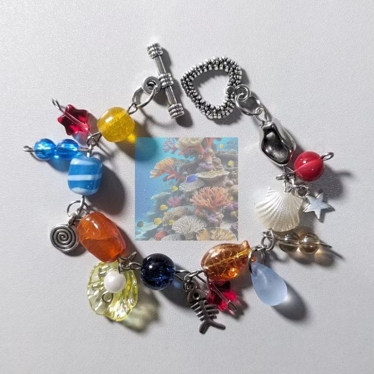 Jual [BACA DESKRIPSI] Beaded Charm Bracelet | Gelang Manik - Manik ...