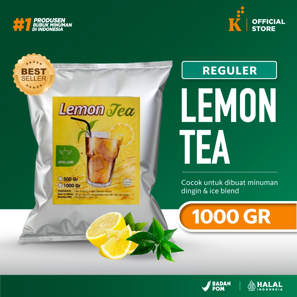Jual Bubuk Minuman Bubble Drink Rasa Lemon Tea Javaland 1 kg | Shopee ...