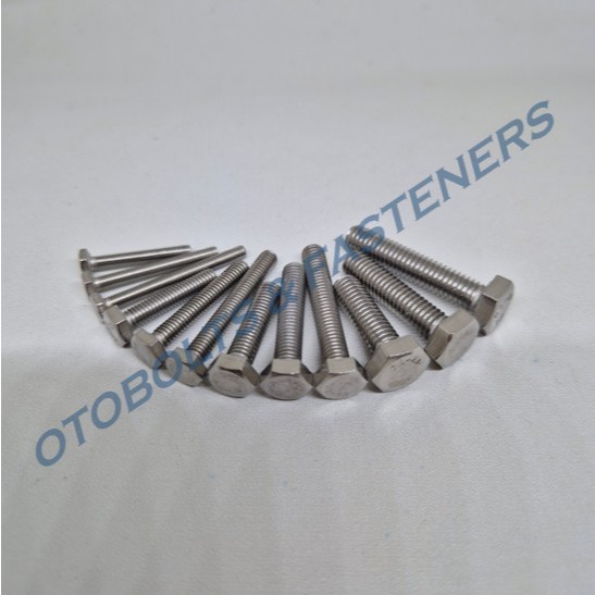Jual SUS304 Baut HEXAGON M3 x 8 Stainless Steel / Baut HEX Stainless ...